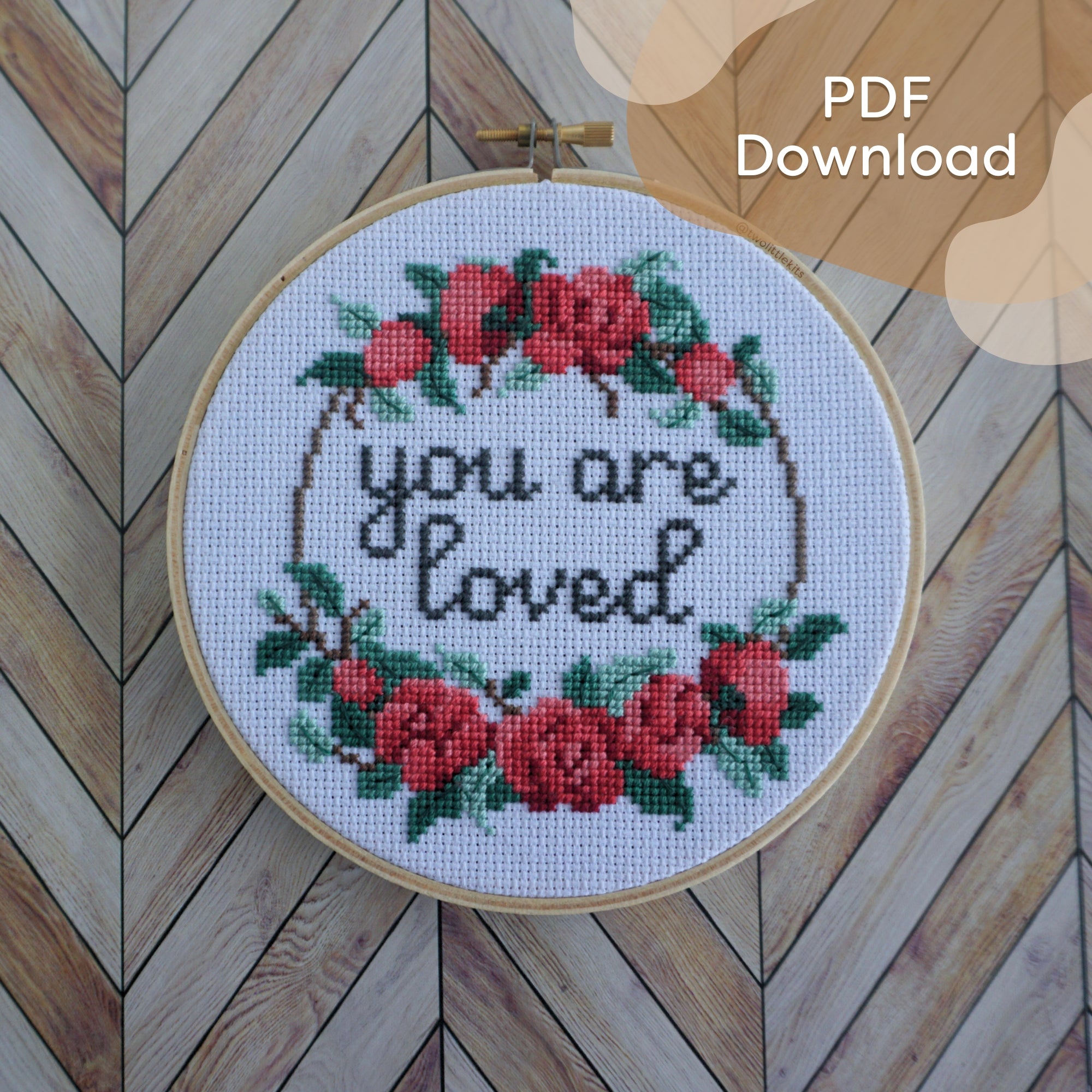 "Love Reminder" Cross-Stitch Pattern