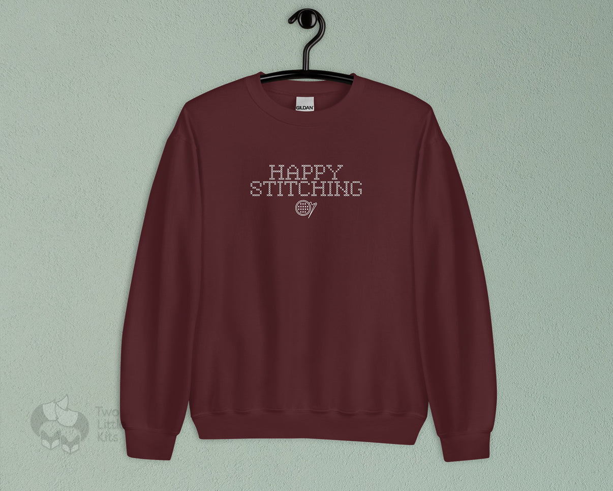 "Happy Stitching" - Unisex Sweatshirt