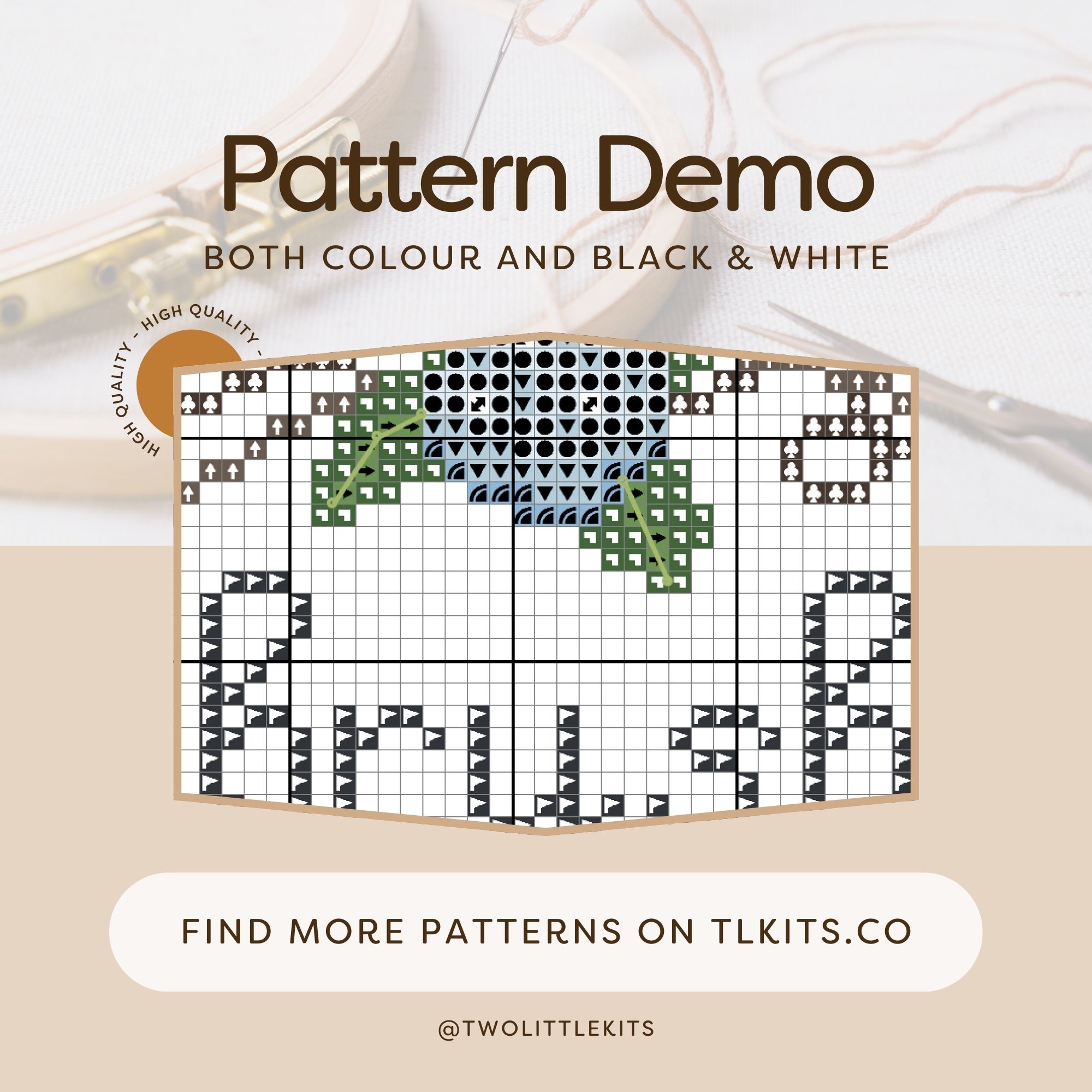 "Brush Teeth" - Cross-Stitch Pattern