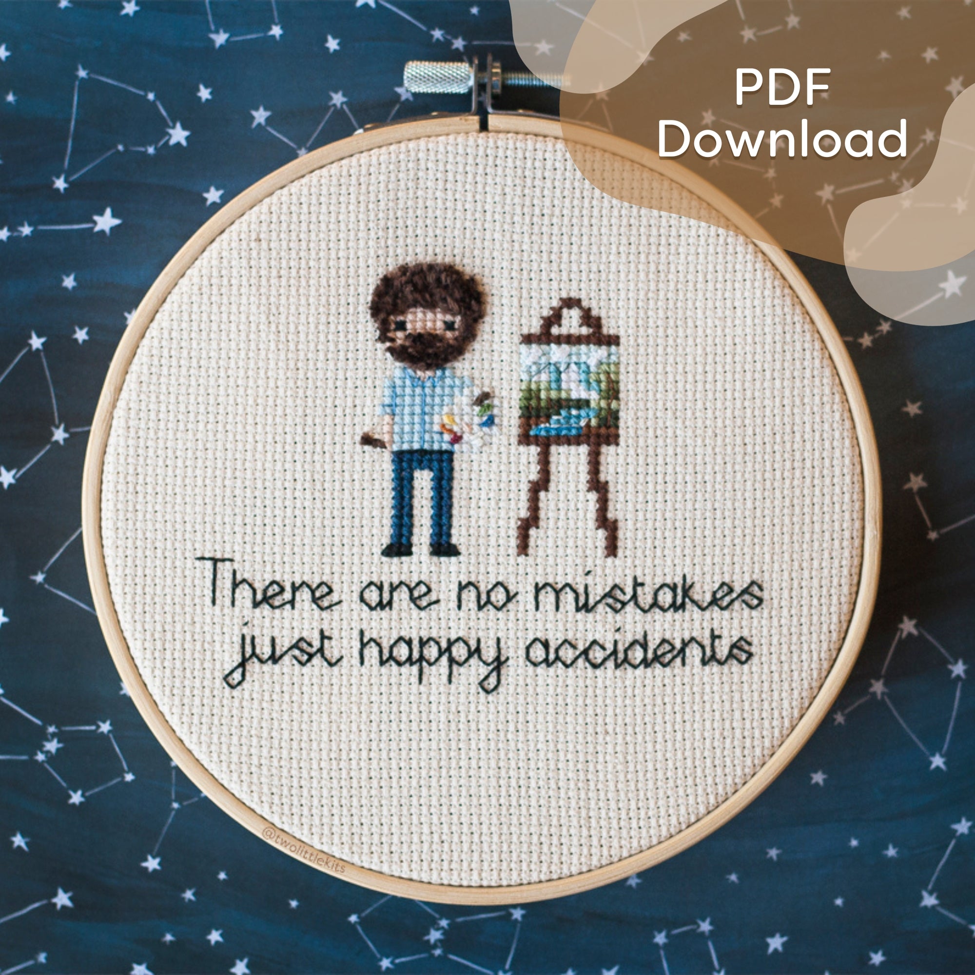 Cross-Stitch Pattern - "No Mistakes"