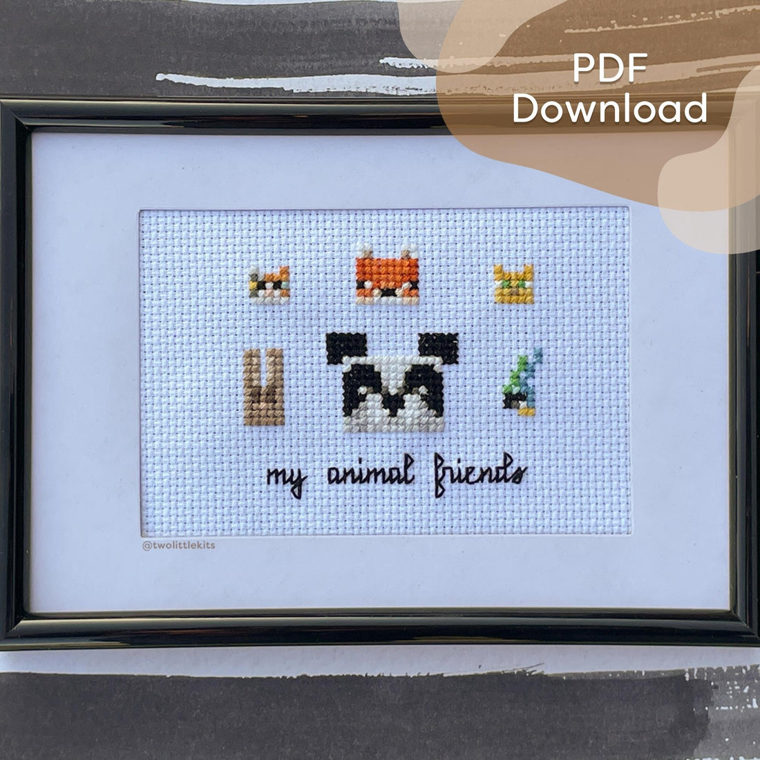 Cross-Stitch Pattern - "Minecraft Buddies"