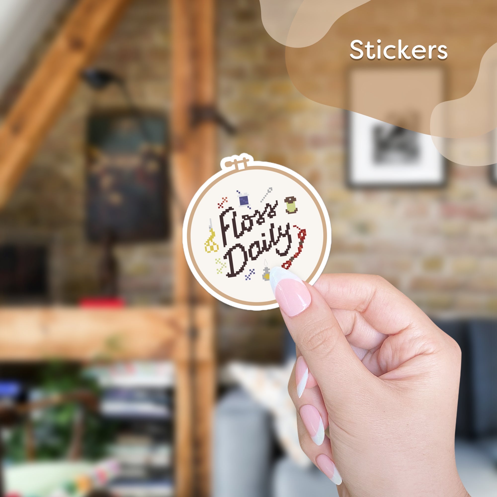 "Floss Daily" - Stickers