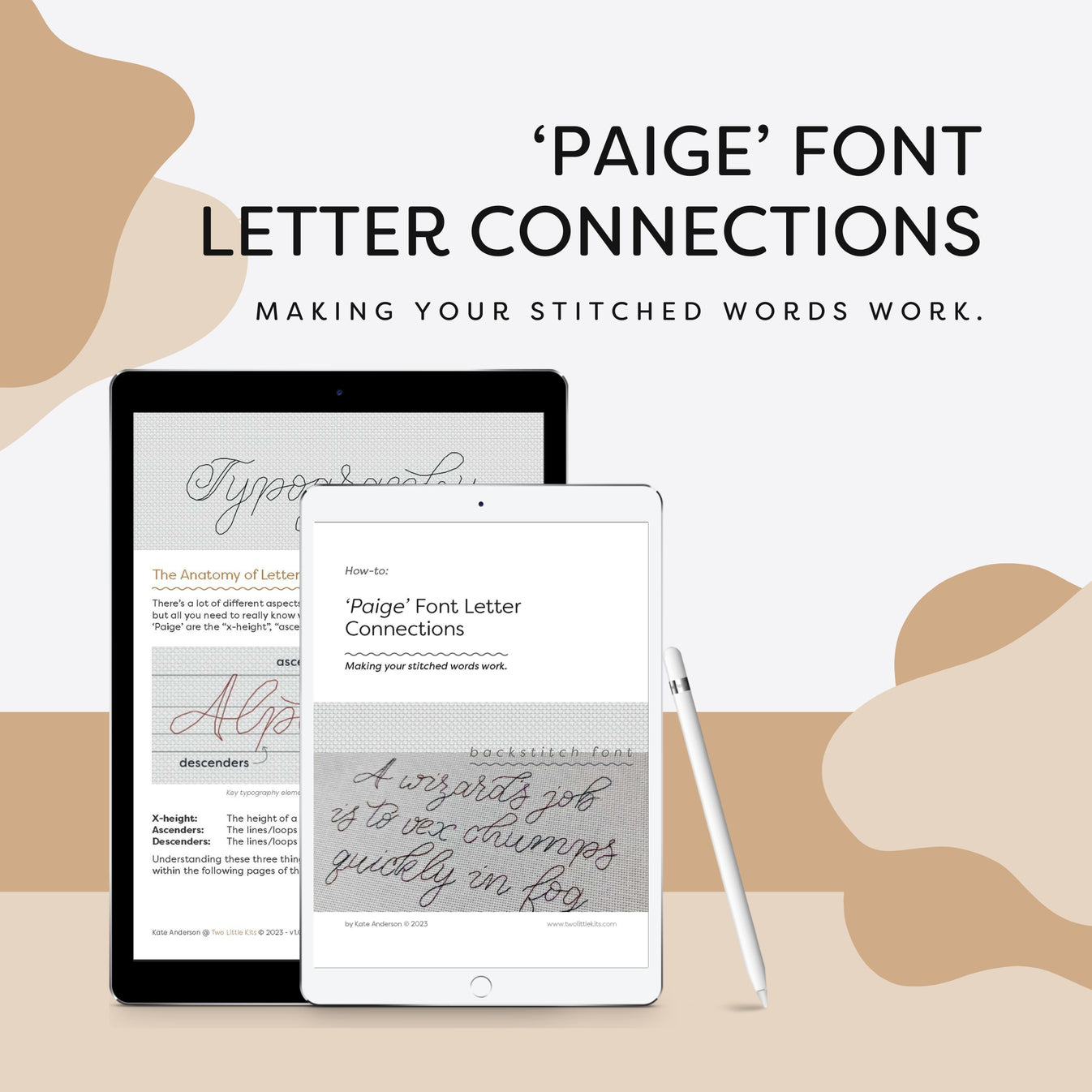 Cross-Stitch Font - "Paige"