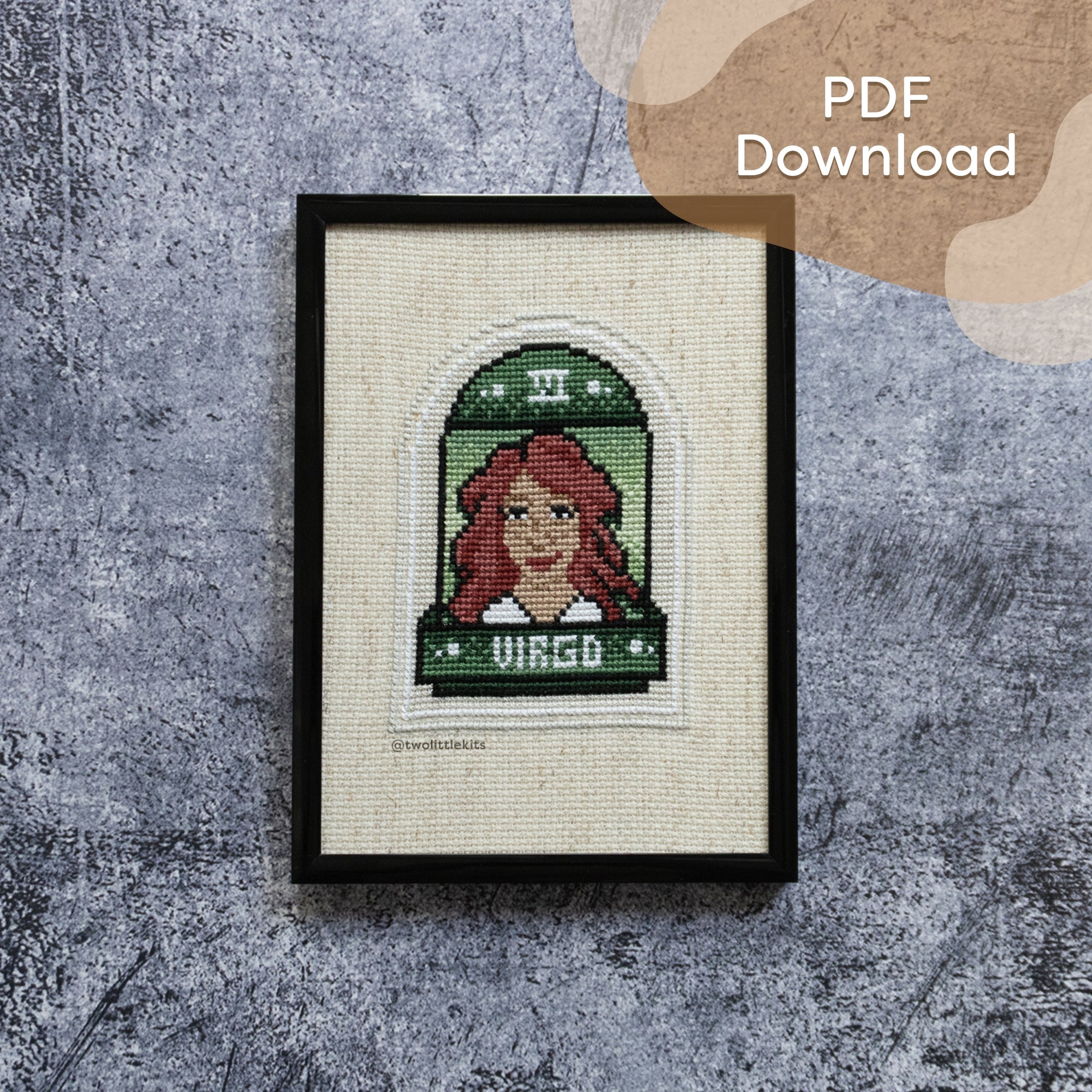 "Zodiac: Virgo" Cross-Stitch Pattern