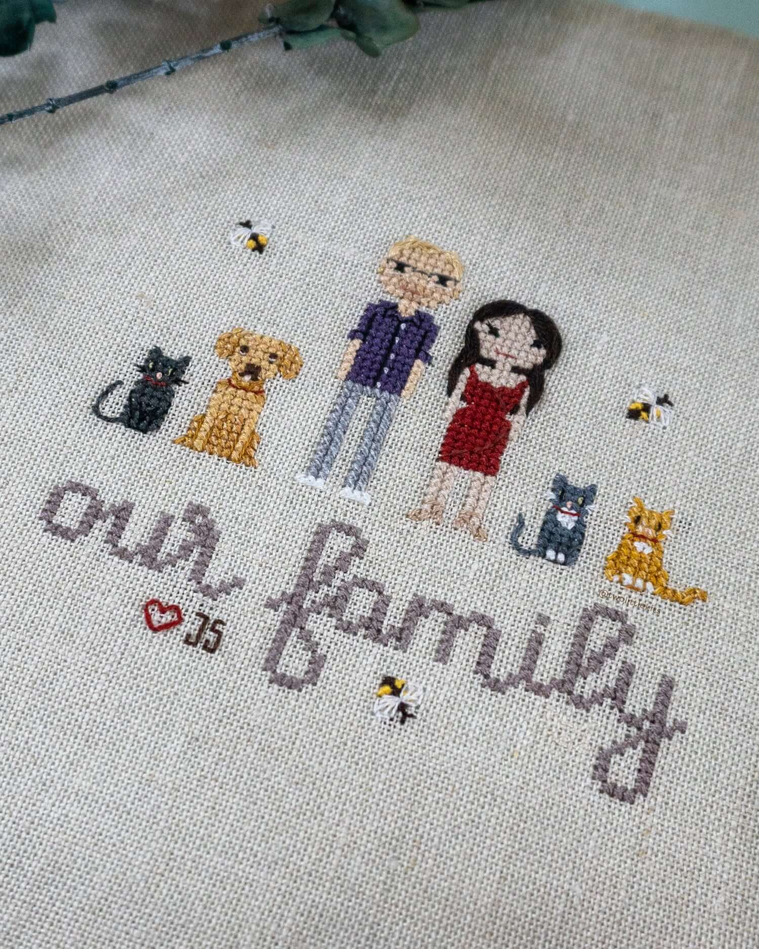 Custom Cross-stitch - Character Portrait